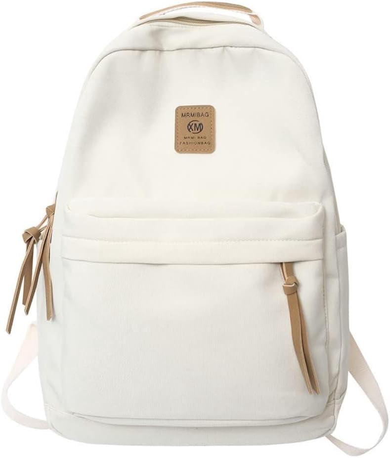 Minimalist Aesthetic Backpack Solid Preppy Backpack Light Academia ...