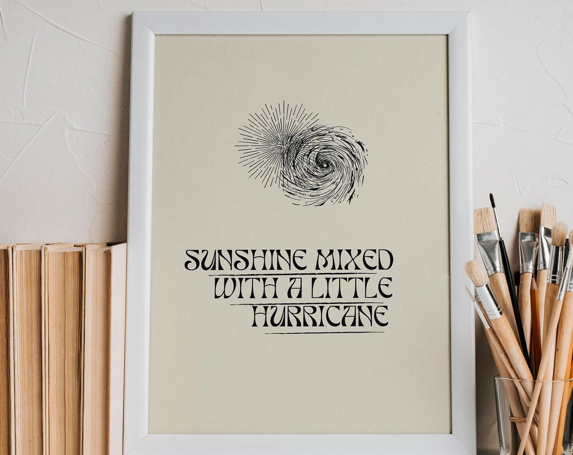 Minimalist Aesthetic Wall Poster, Sunshine Mixed With A Little ...