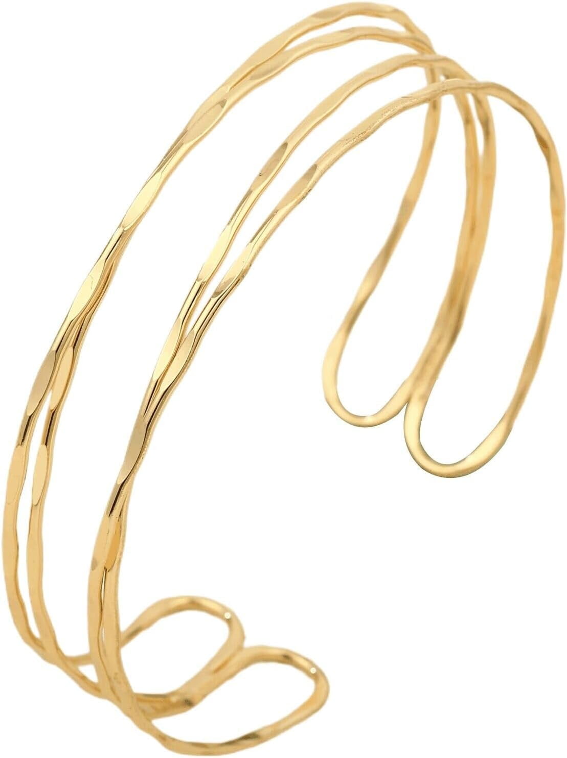 Minimalist Arm Cuff - Gold Arm Cuff Upper Arm,Arm Bracelet Upper Arm ...