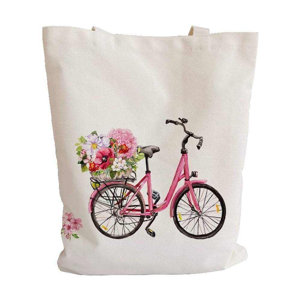 Minimalist Art Nature Tote Bag With Design Pattern Printed Machine ...