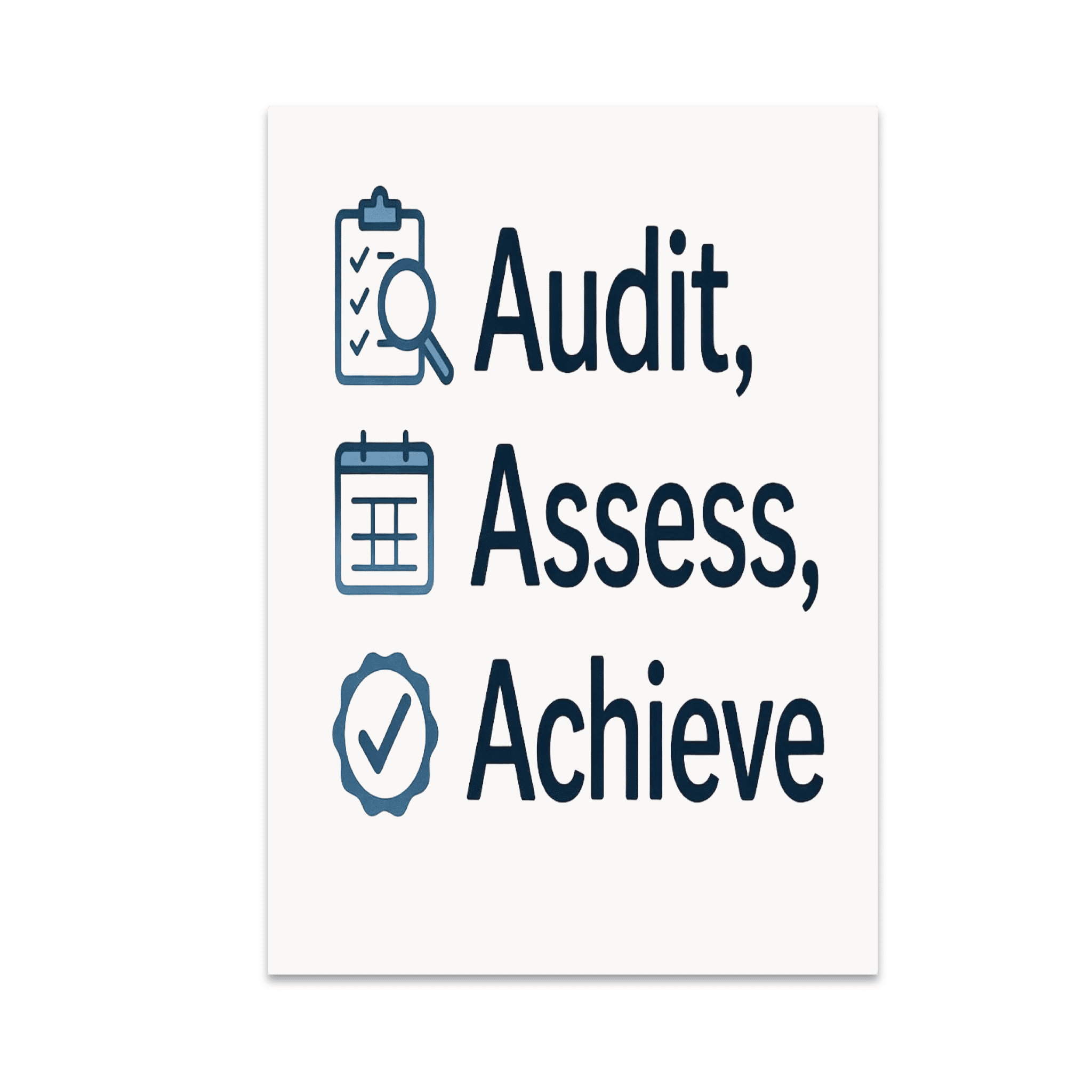 Minimalist Audit Symbols Poster - Office Decor - 13x19 Poster Print ...