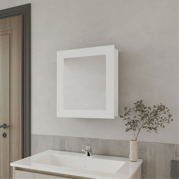 Minimalist Bathroom Wall-Mounted Cabinet | Store Essentials with Mirror ...