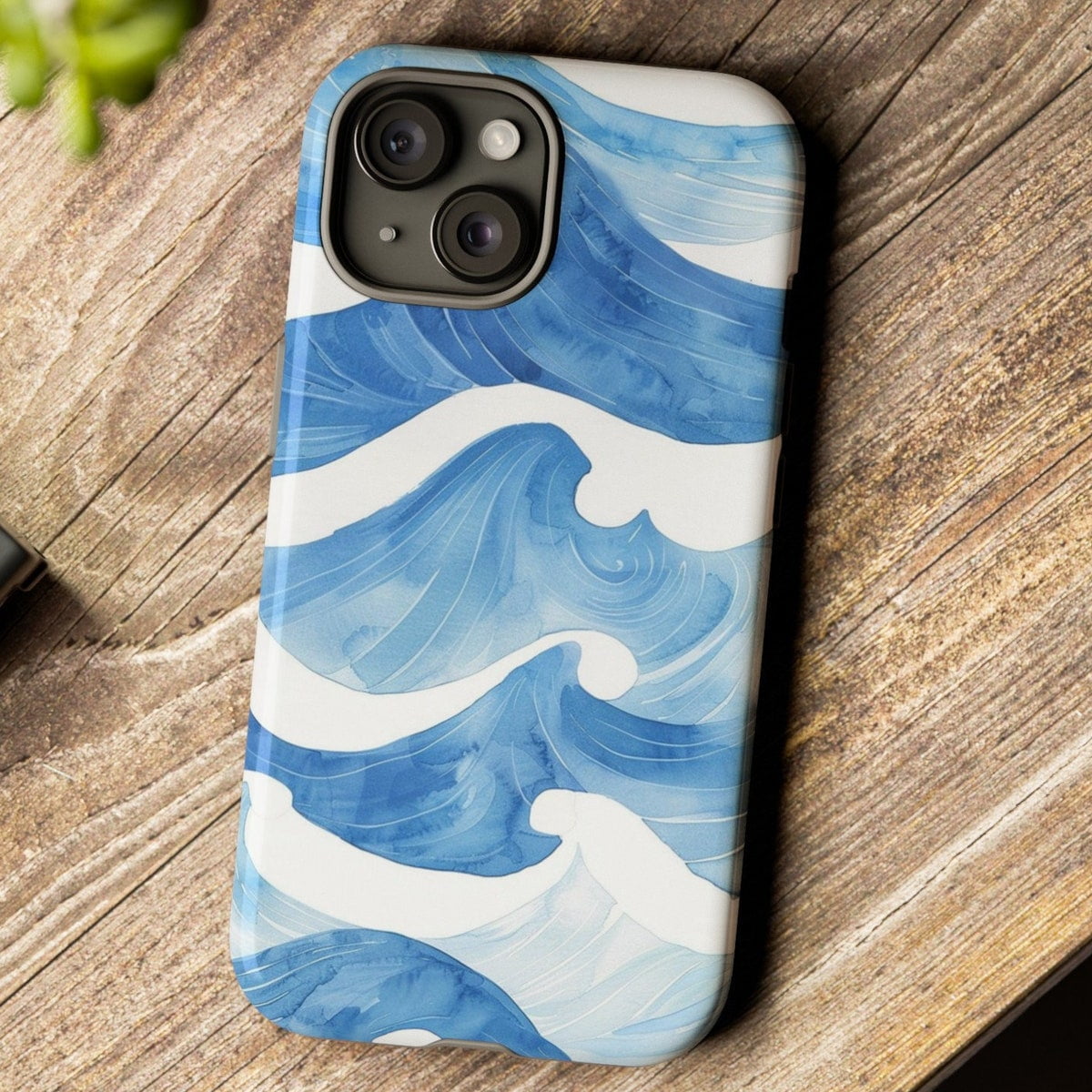 Minimalist Beach Art Coastal Ocean Waves Case with iPhone 17 to 11 Pro ...