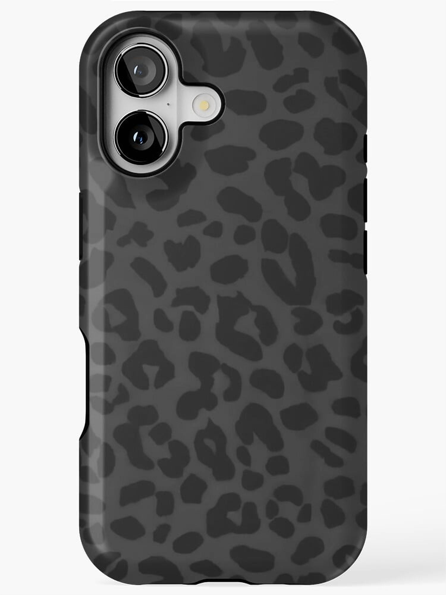 Minimalist Black Leopard Spots Pattern Art iPhone Case 17 16 15 14 13 ...