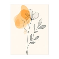 Abstract Botanical Line Art - Line Drawing Minimalist Abstract Line Art ...