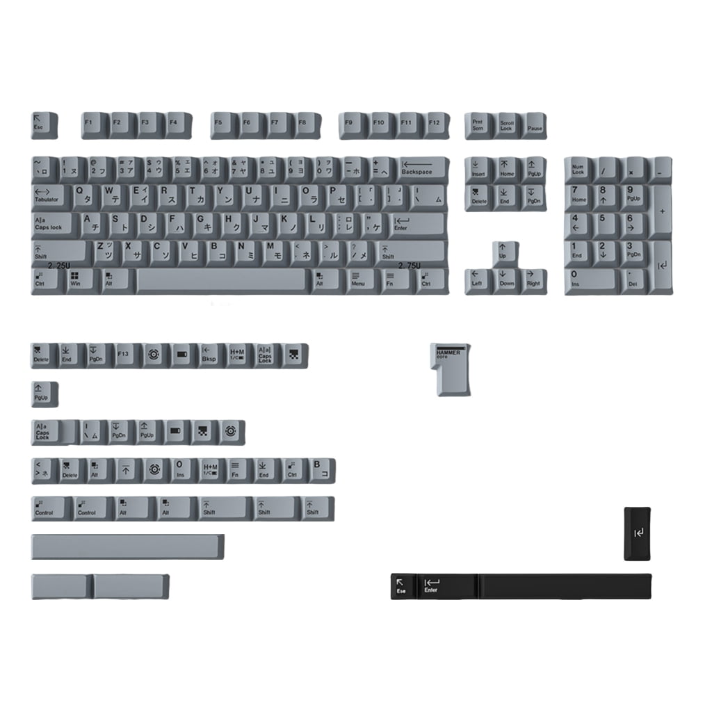 Minimalist Brauns Dye Sublimation Keyboards Keycaps 148Pcs Original ...