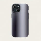 Minimalist Brown And Blue Striped Art Phone Case for iPhone 11 12 13 14 ...