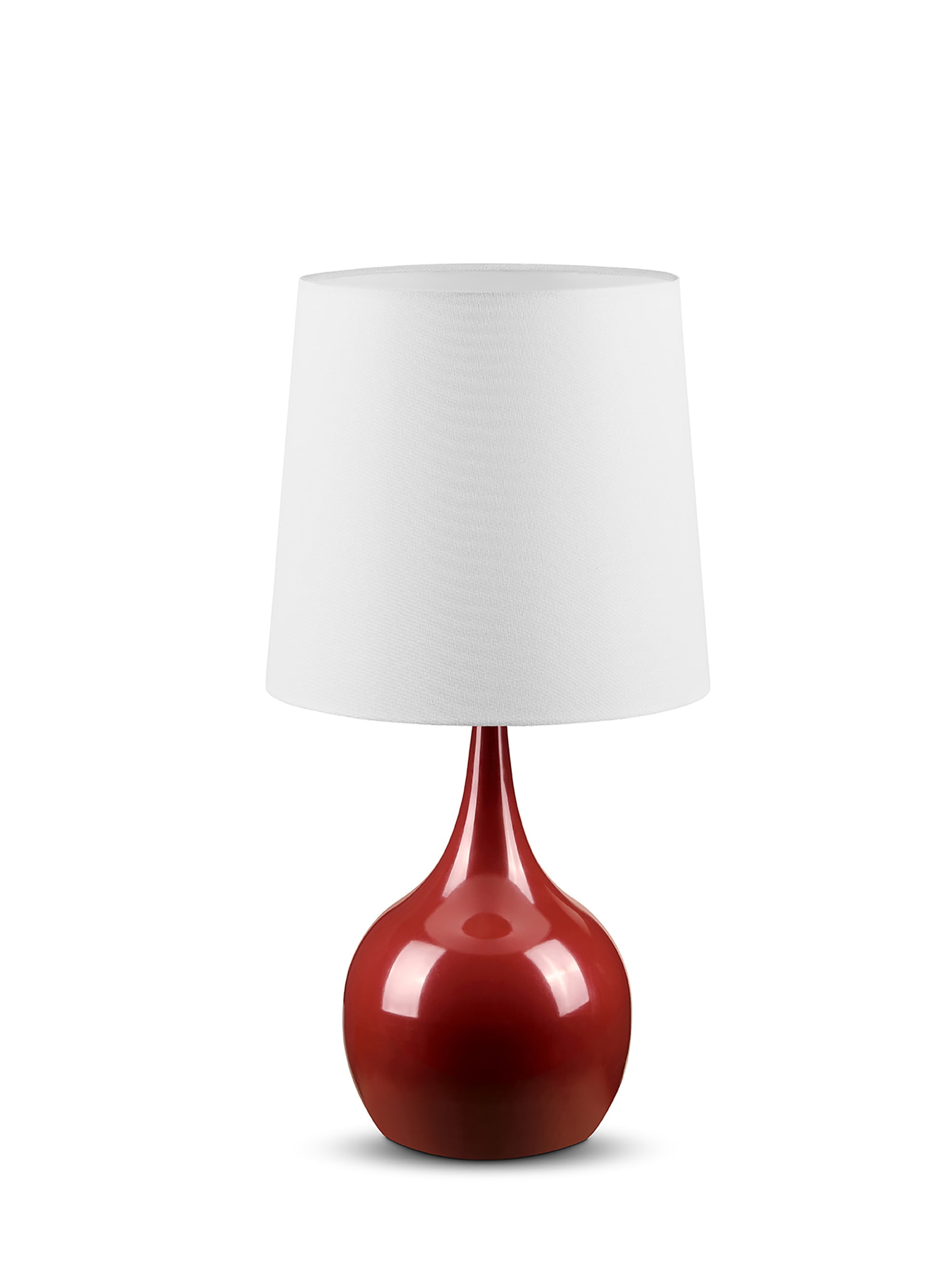 Minimalist Burgundy Table Lamp with Touch Switch - Walmart.com