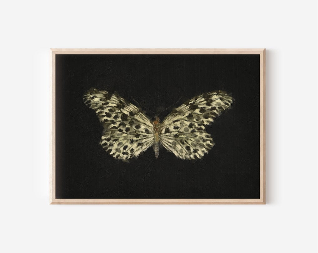 Minimalist Butterfly Wings Wall Art Vintage Butterfly Oil Painting ...