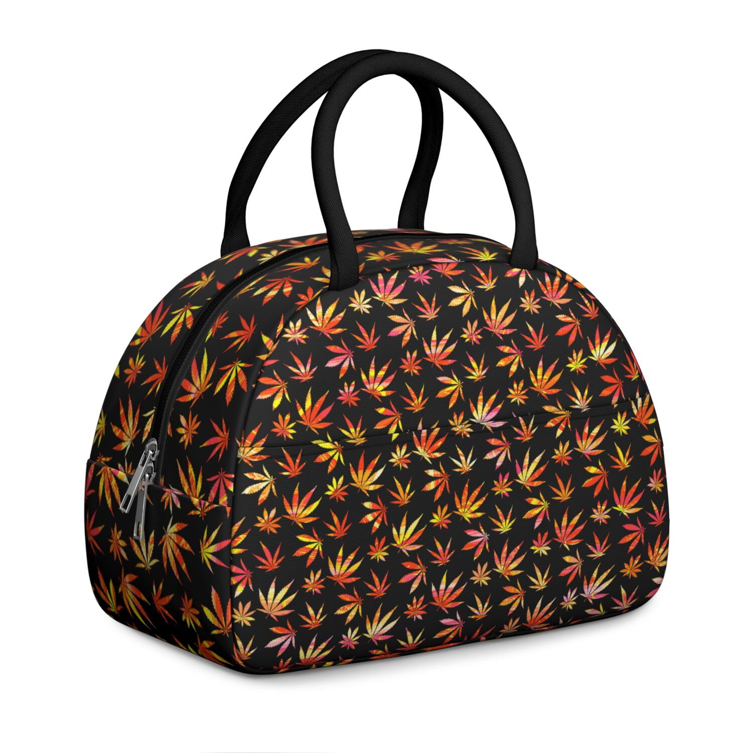 Minimalist Cannabis Lunch Tote Bag – Reusable Thermal Cooler with ...