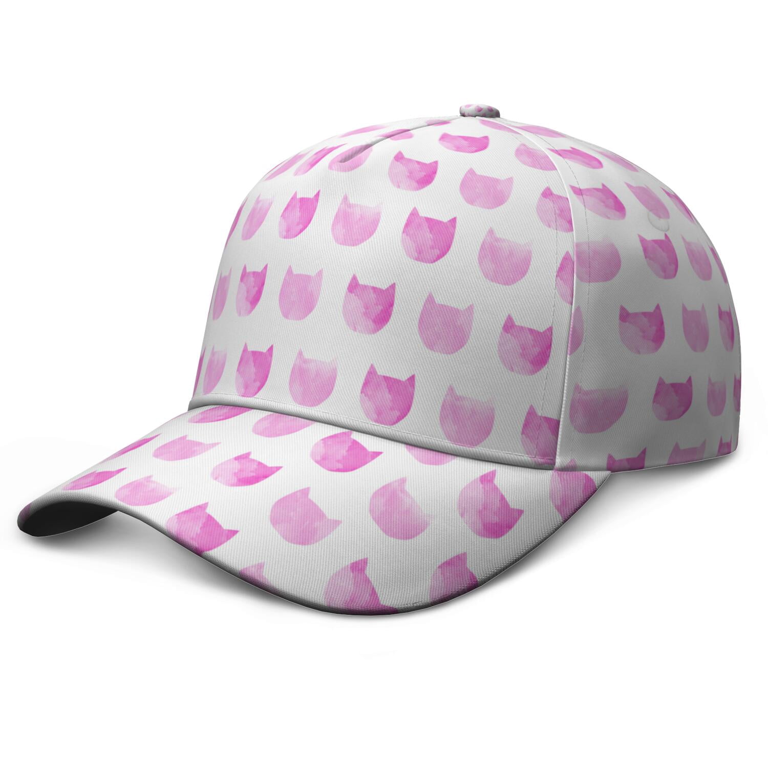Minimalist Cat Design Baseball Cap - Adorable Cat-Themed Print ...