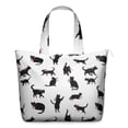 Minimalist Cat Design Travel Bag, Abstract Cat Art Weekender Tote ...