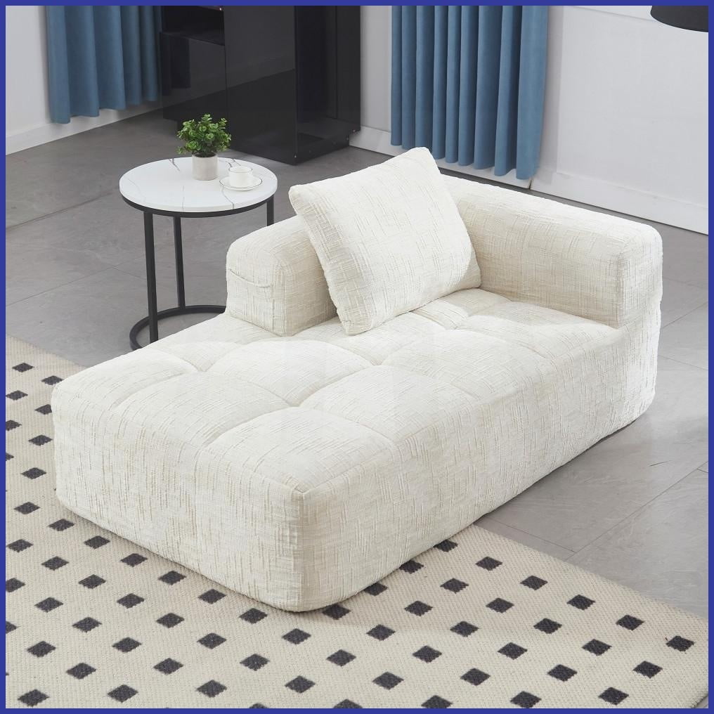 Minimalist Chenille Loveseat Sofa – Anti-Wrinkle Fabric, Quick Rebound ...