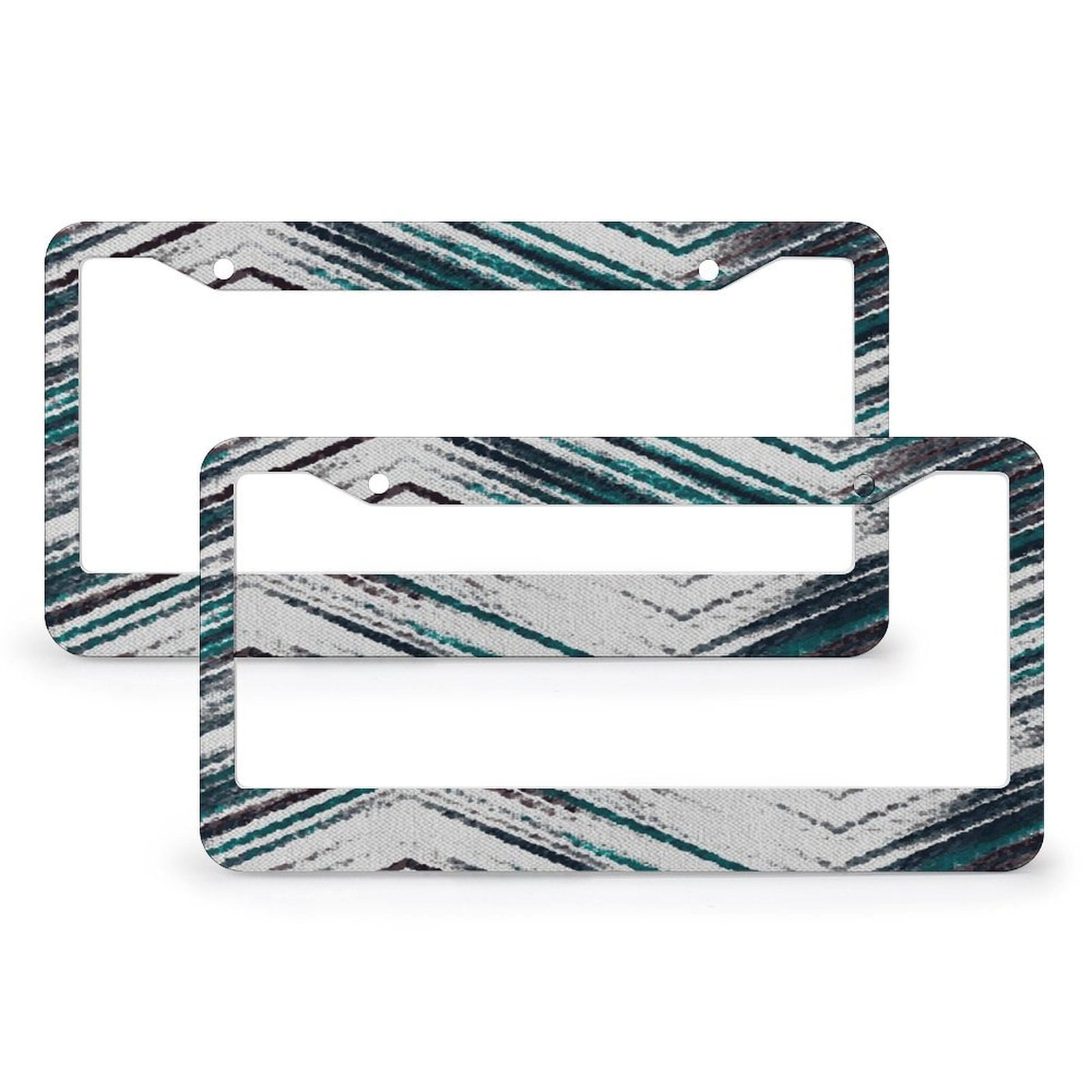 Minimalist Chevron Zig Zag Geometric License Plate Frame 2 Pack ...