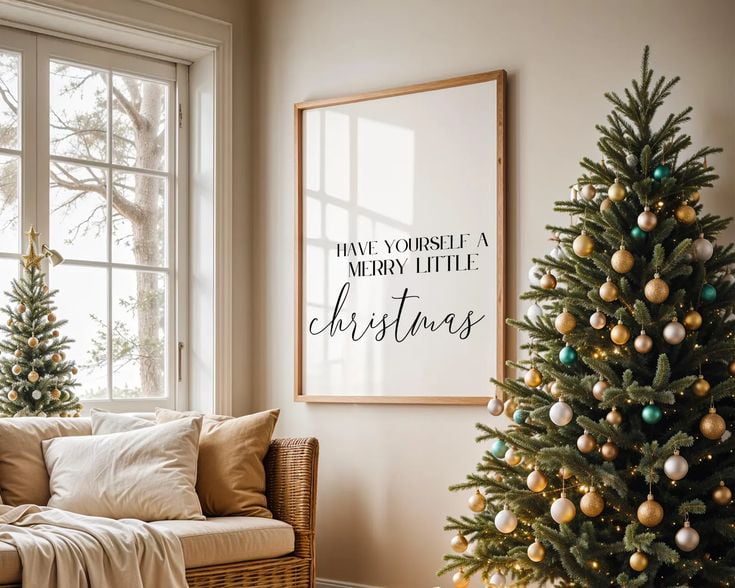 Minimalist Christmas, Christmas Sign Poster, Size 24''x36''-Gategoo ...