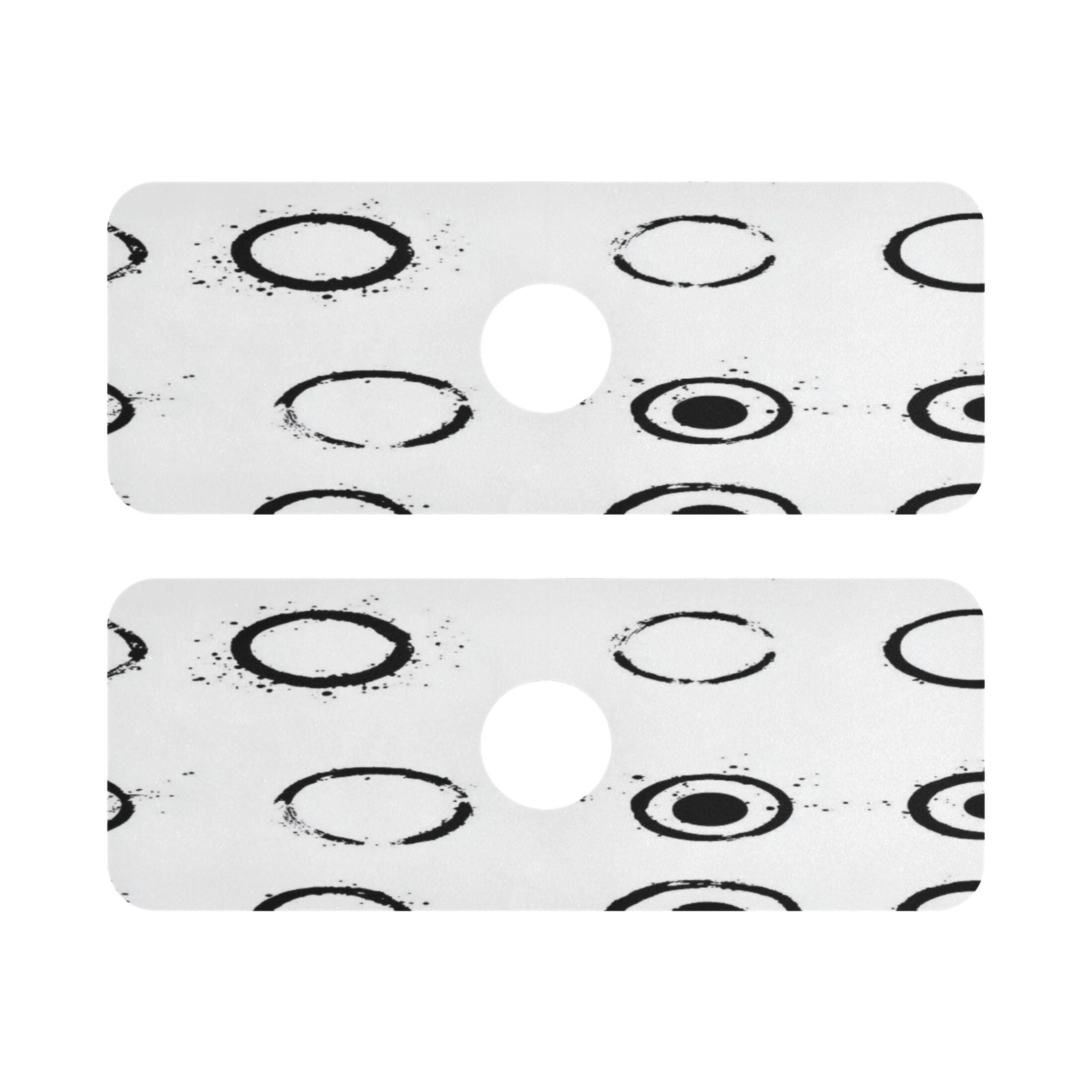 Minimalist Circle Pattern Quick Dry Silicone Algae Faucet Pad 14.7x5 ...