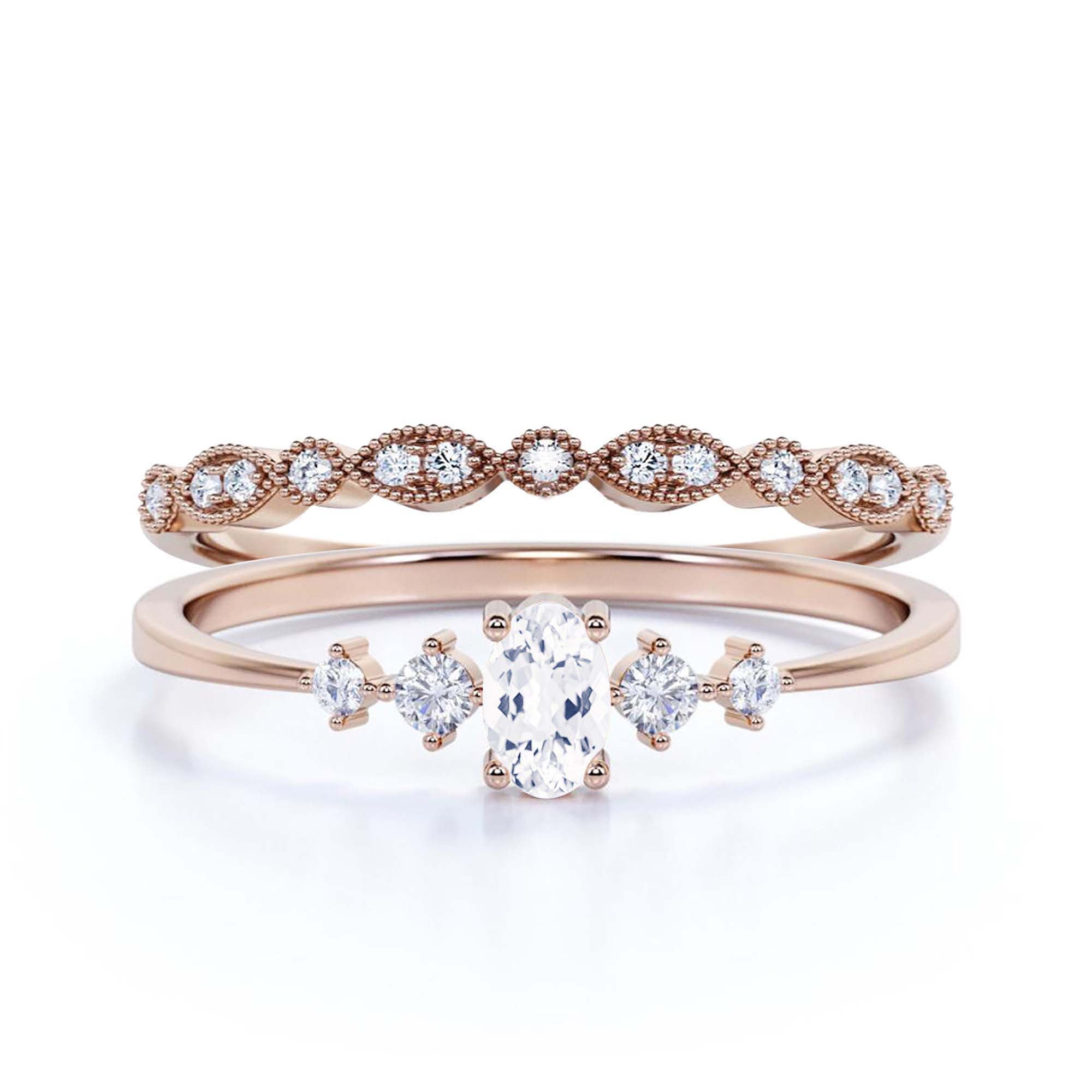 Minimalist Classic 1.15 Carat Oval Cut Diamond Moissanite Engagement ...