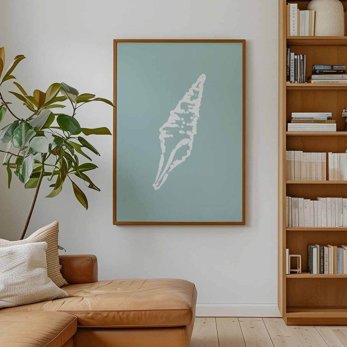 Minimalist Coastal Shell Wall Art - Beachy Home Decor With Ocean ...