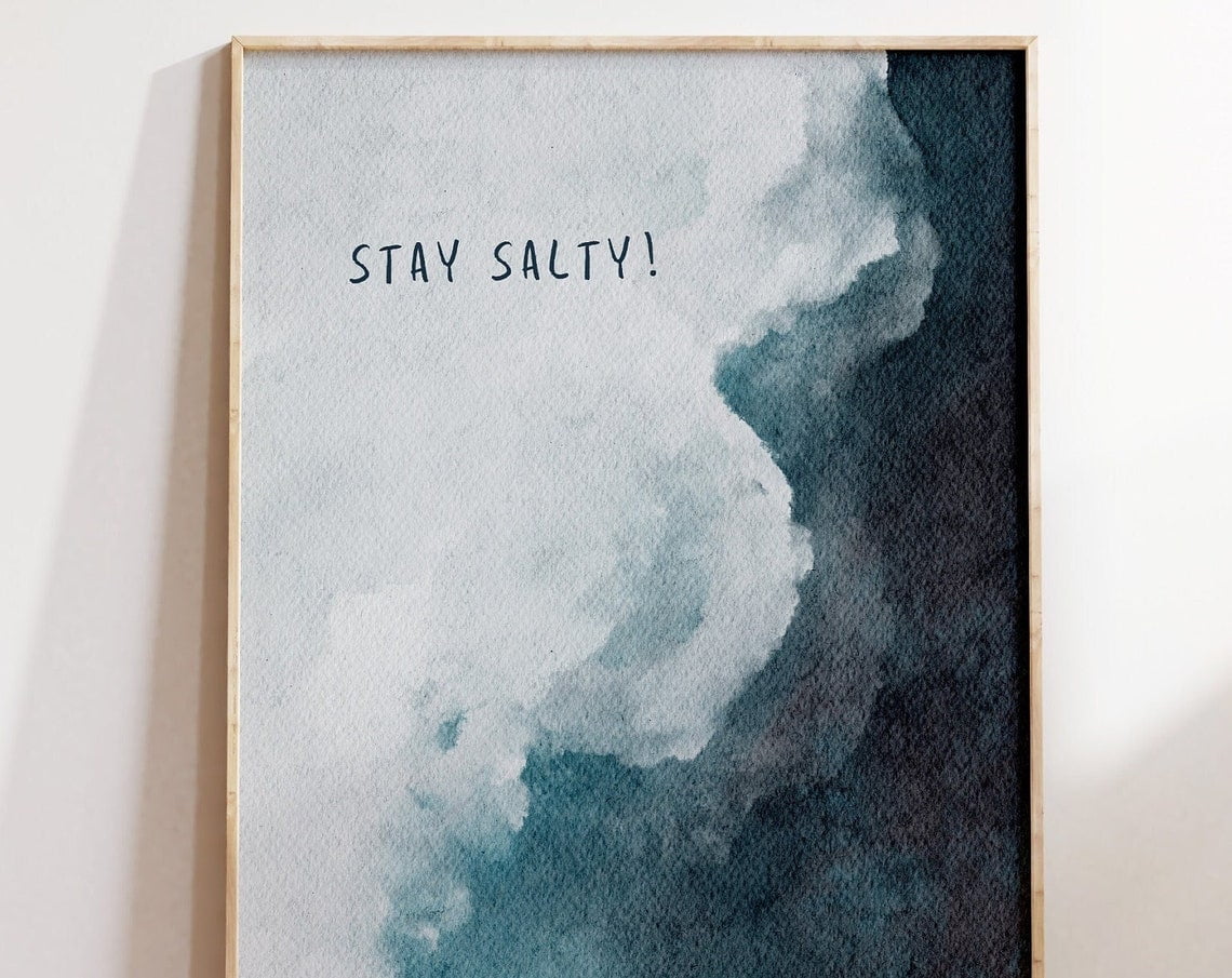 Minimalist Coastal Wall Art Trendy Sea Poster Modern Beachy Art Surfing ...