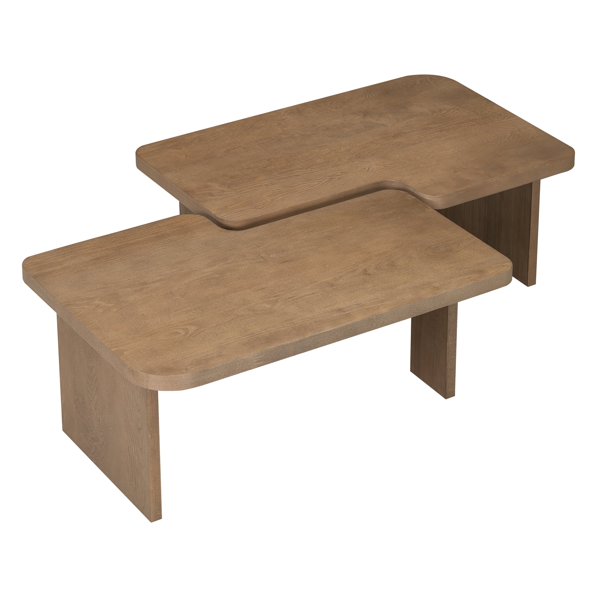 Minimalist Coffee Table Set, Rectangular Splicing Design Versatile ...