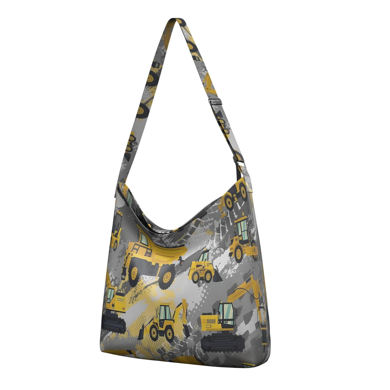 Minimalist Construction Truck Sling Bag - Large Capacity Travel Tote ...