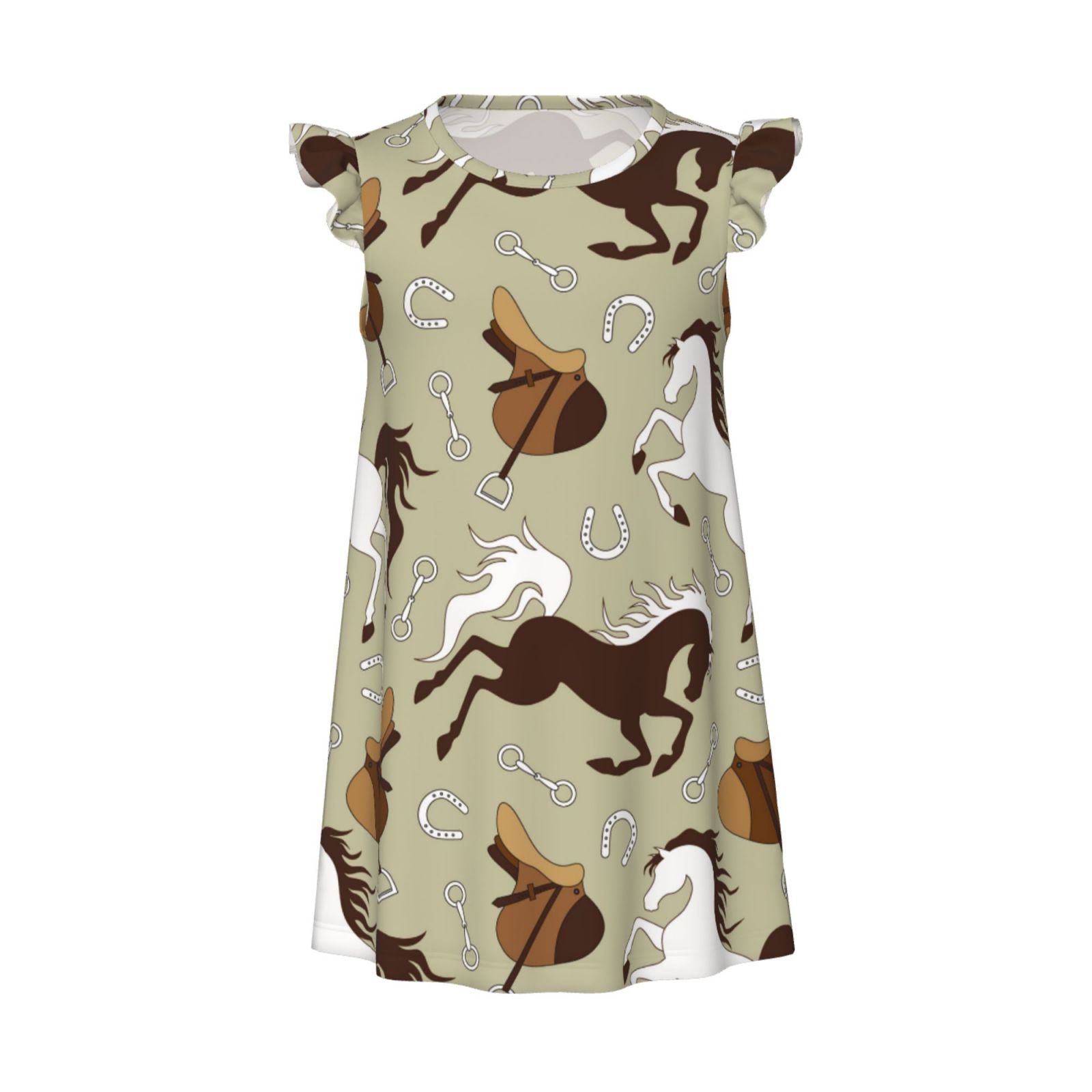 Minimalist Cool Horse Saddle_A Girls Nightgowns, Pajamas for Girls ...