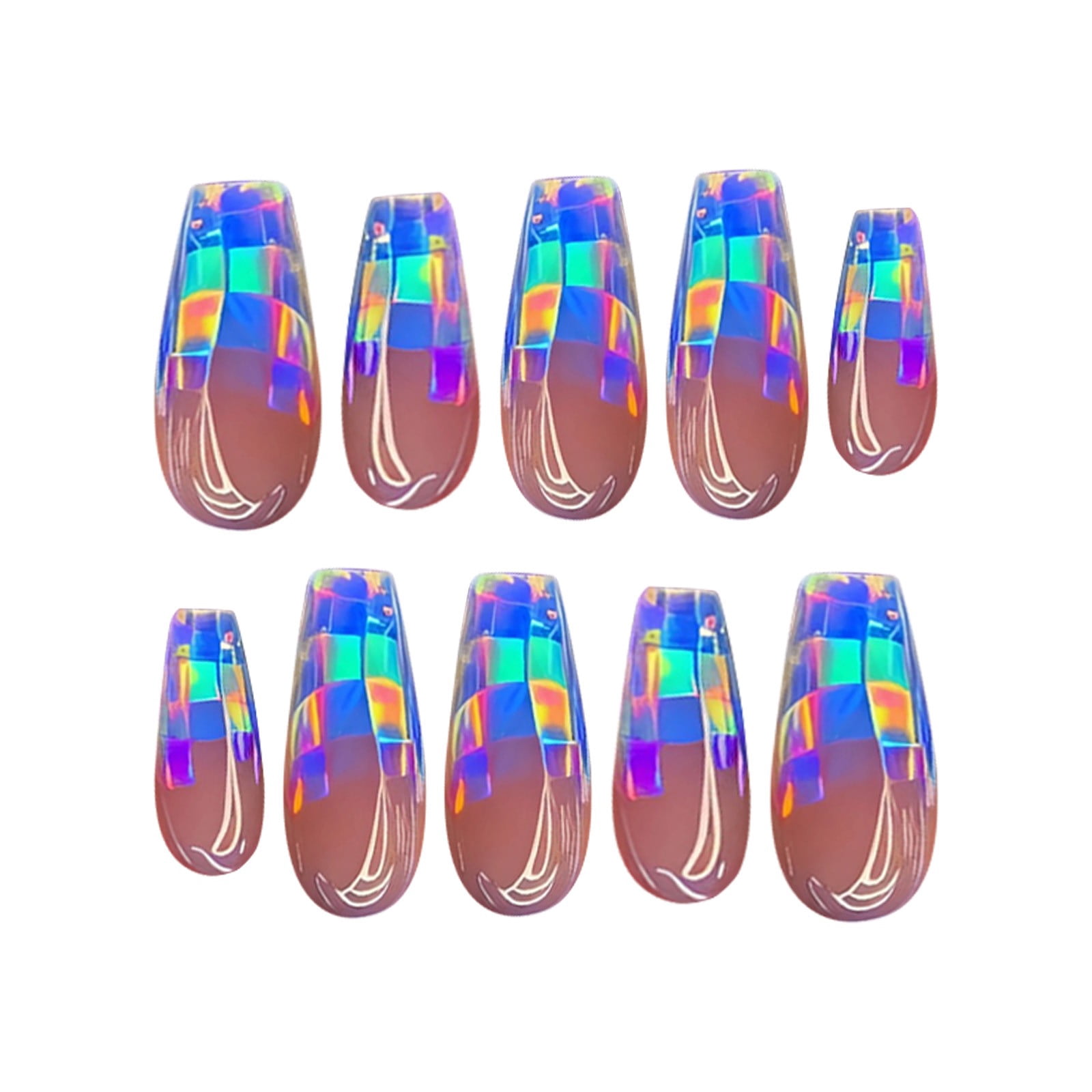 Minimalist Cute Floral French Tip Set With Coconut Tree Designs for and ...