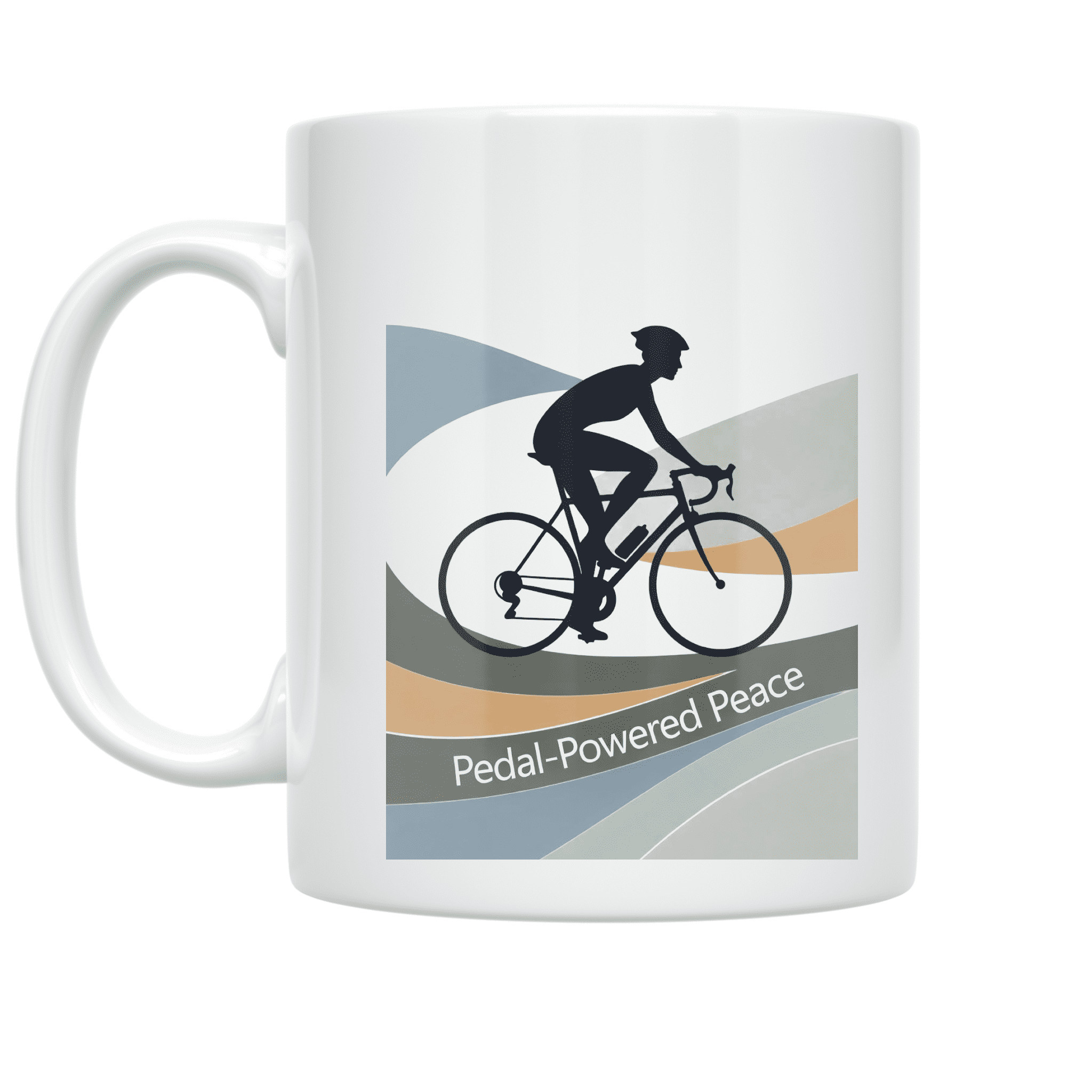 Minimalist Cycling Art - Cyclist - 11 oz Ceramic Coffee Mug - Walmart.com