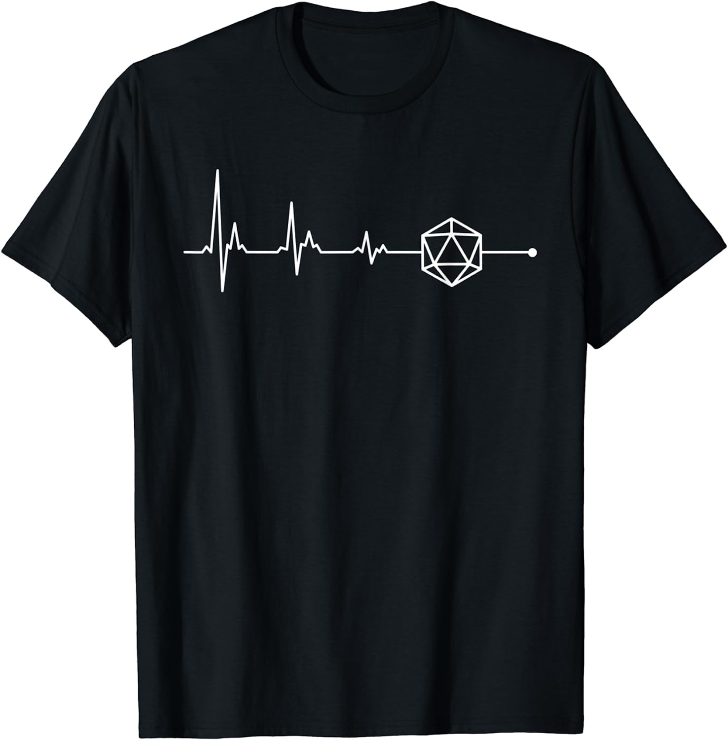 Minimalist D20 Dice Nerdy Dice Set Collector T-Shirt - Walmart.com