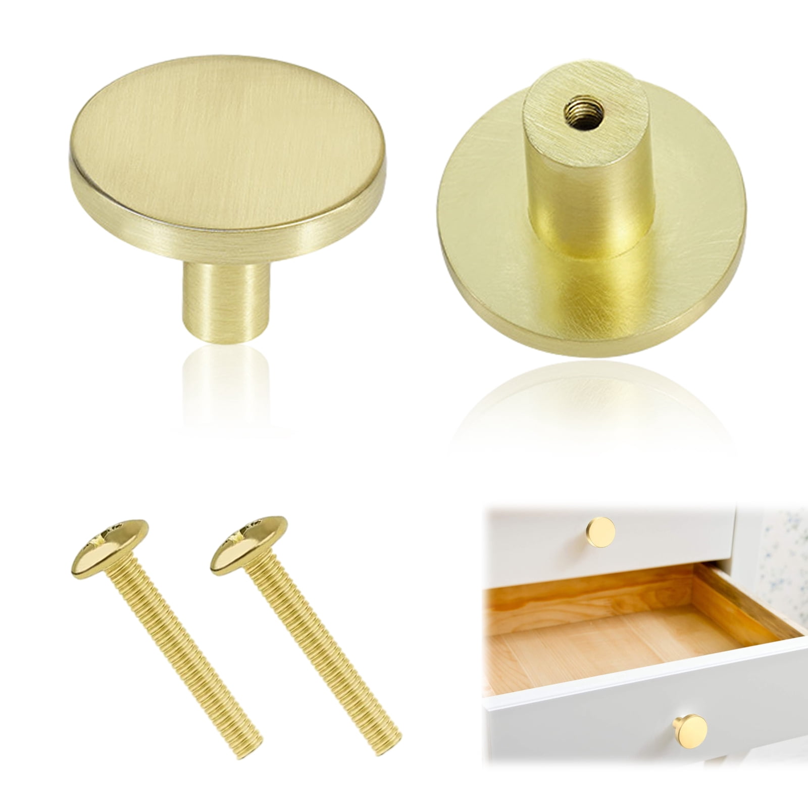 Minimalist Design Cabinet Knobs, Brushed Gold For A Timeless And ...