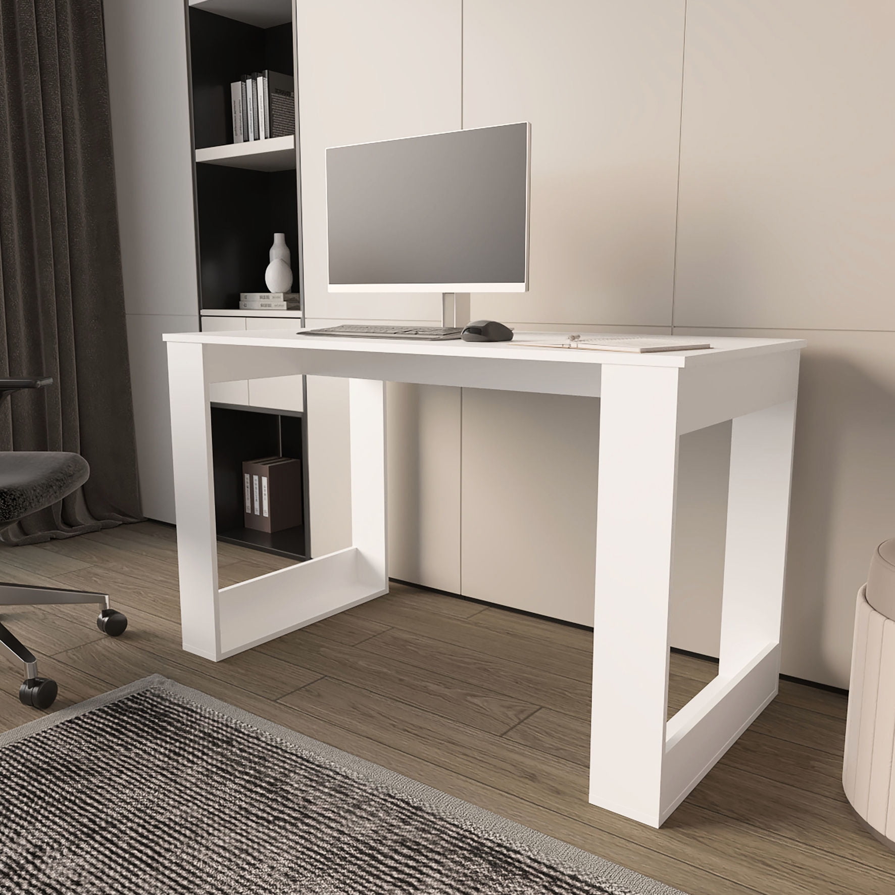 Minimalist Design - Suitable for Compact Office Spaces, White ...