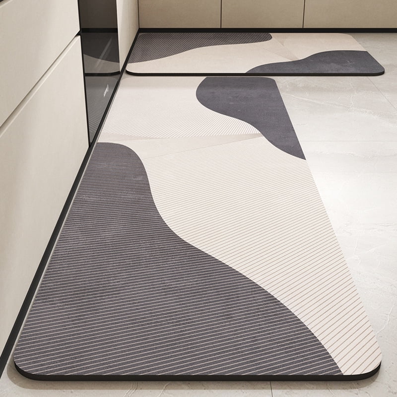 Minimalist Diatom Mud Kitchen Floor Mat Japanese style Water and Oil ...