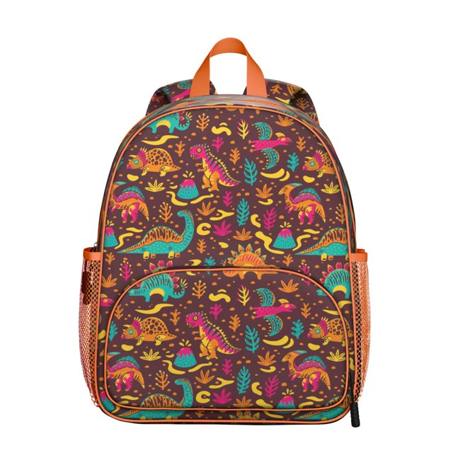 Minimalist Dino Art Student Backpack – Cute Dinosaur Illustration with ...