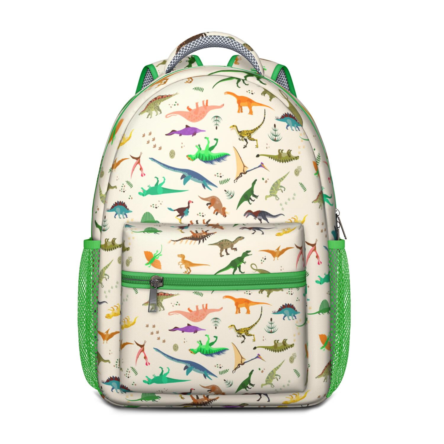 Minimalist Dinosaur and Planet Print Backpack – Roaring Dino Pattern ...