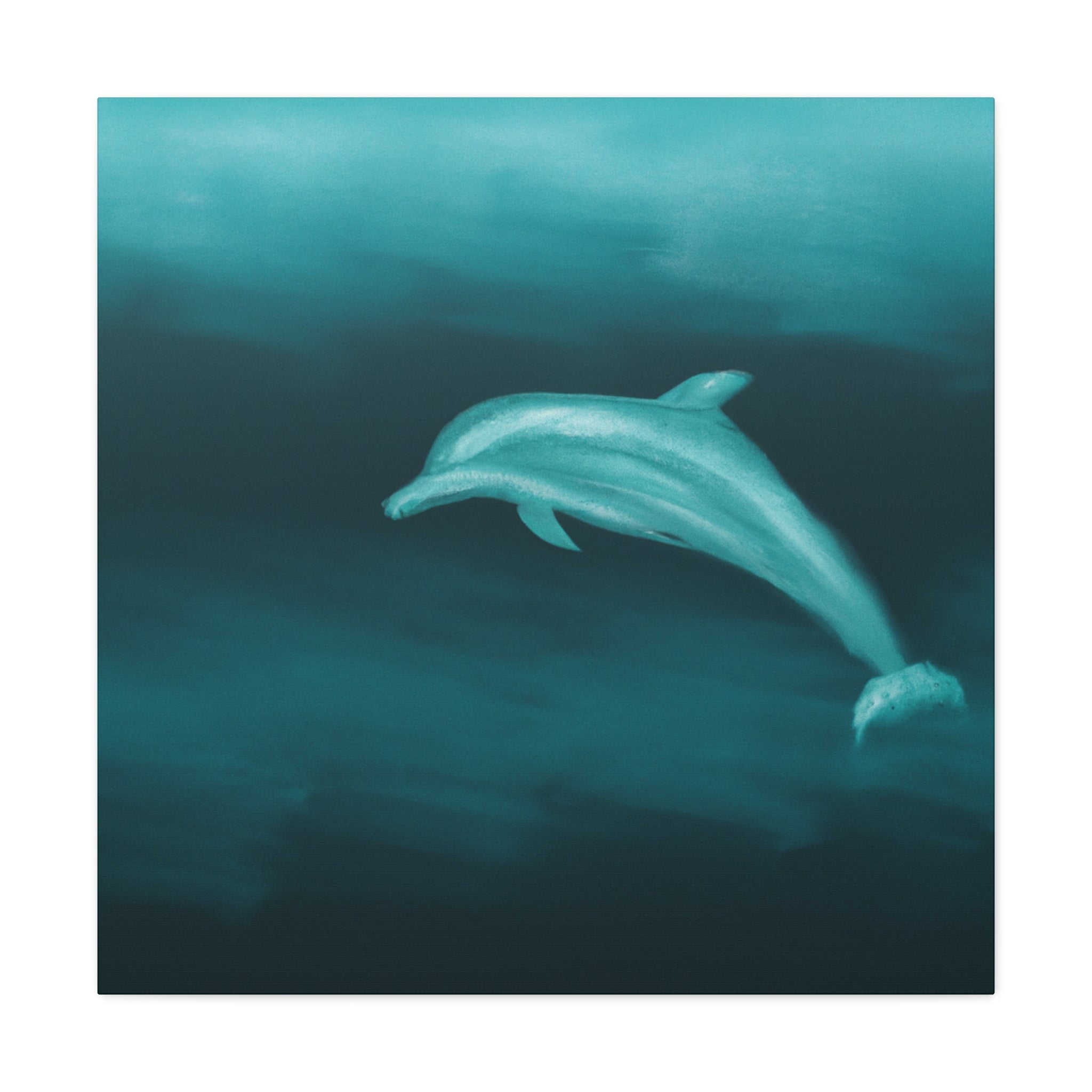 "Minimalist Dolphin Dive" - Canvas - Walmart.com