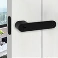 Minimalist Door Lock with Key Room Door Lock Black Gray Modern Magnetic ...