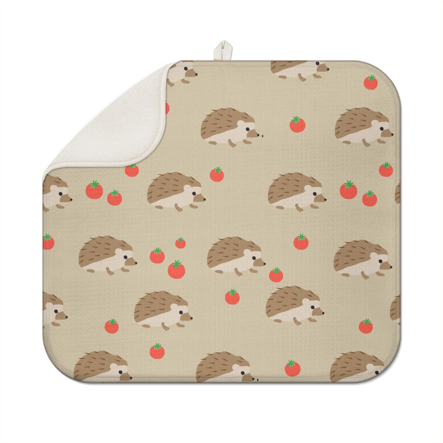 Minimalist Dots Dish Drying Mat - Foldable & Compact Sink Pad - Polka ...
