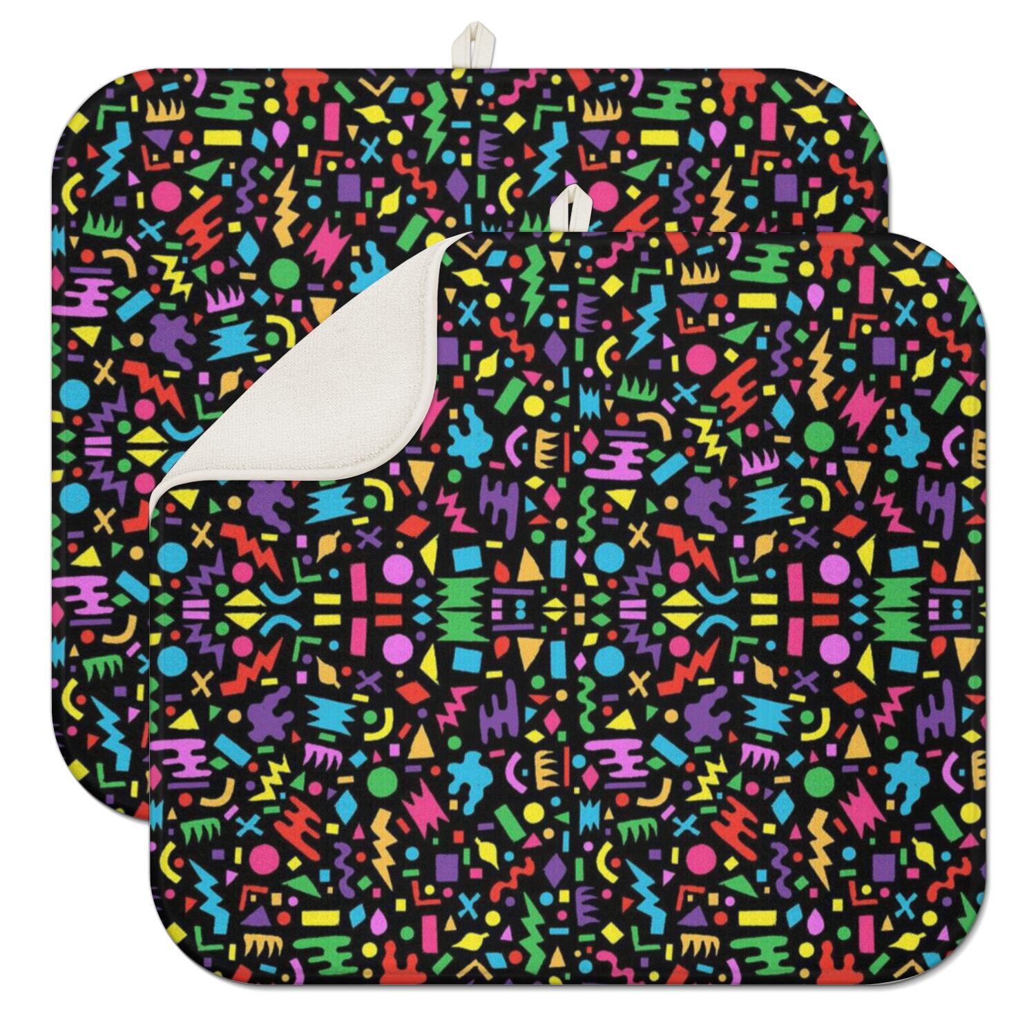 Minimalist Dots Dish Drying Mat – Subtle Dot Pattern, Elegant Design ...