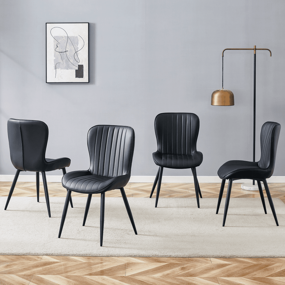 The Minimalist Ergonomic Dining Chair Comes In A Pack of 4, With A ...