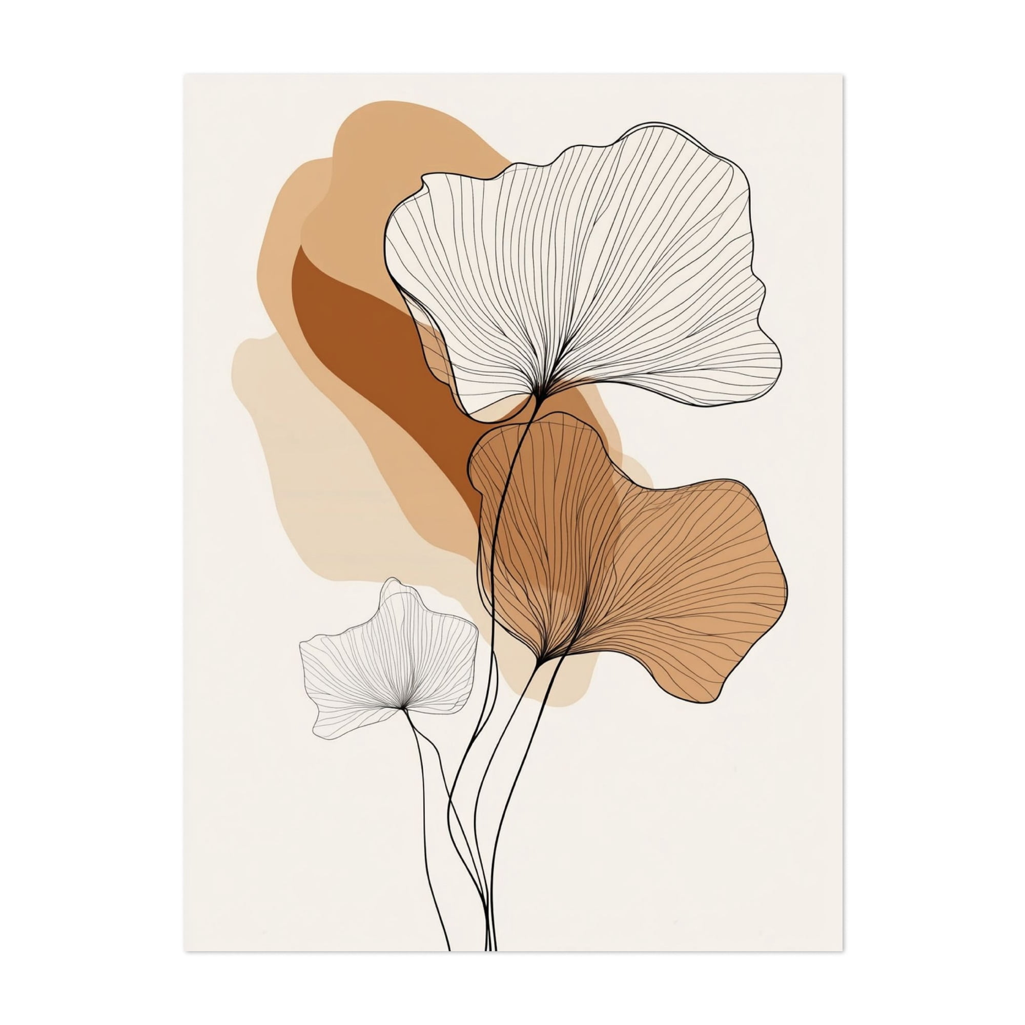 Minimalist Floral Line Art - Line Drawing Line Art Abstract Floral ...