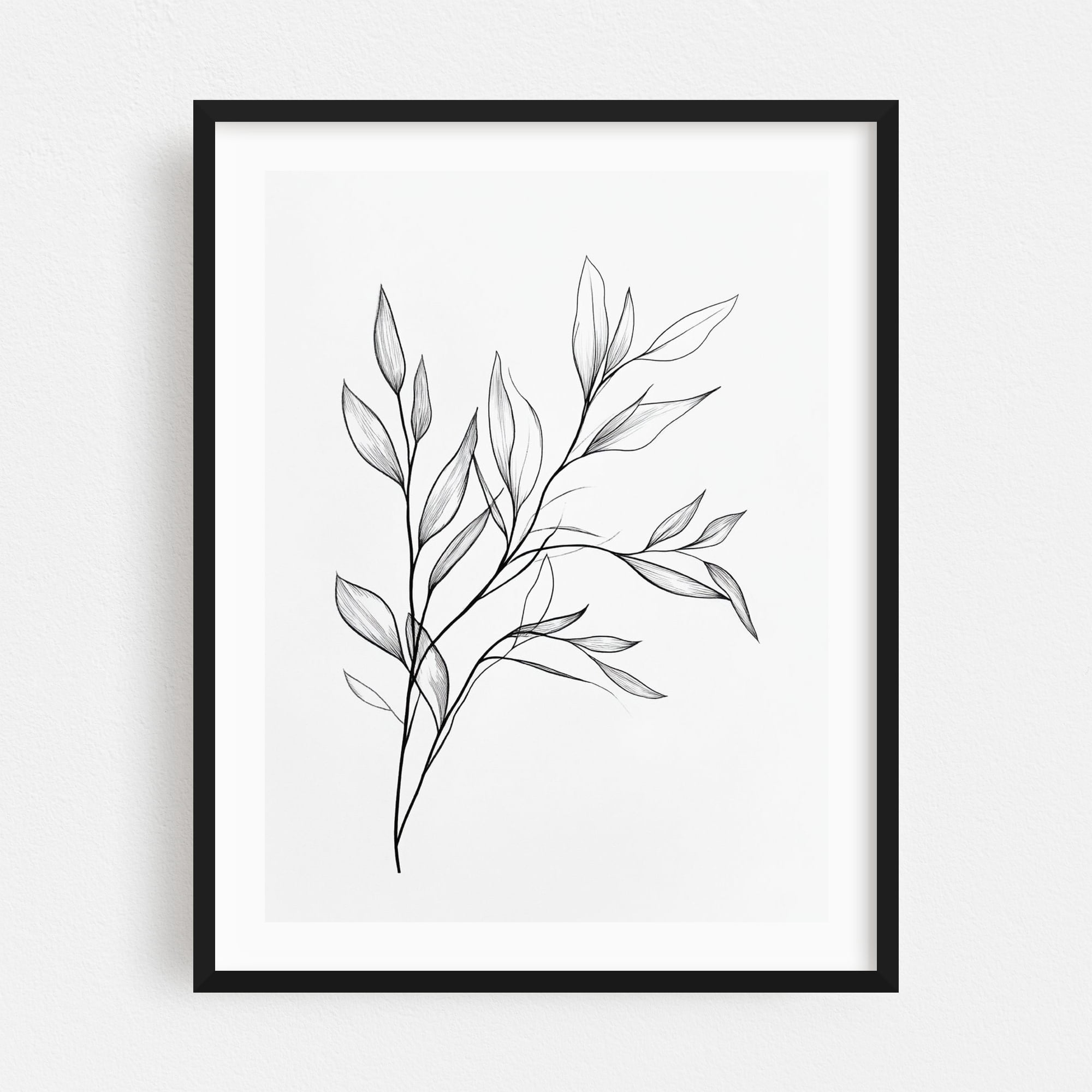 Minimalist Flower Line Drawing - Line Drawing Line Art Botanical ...