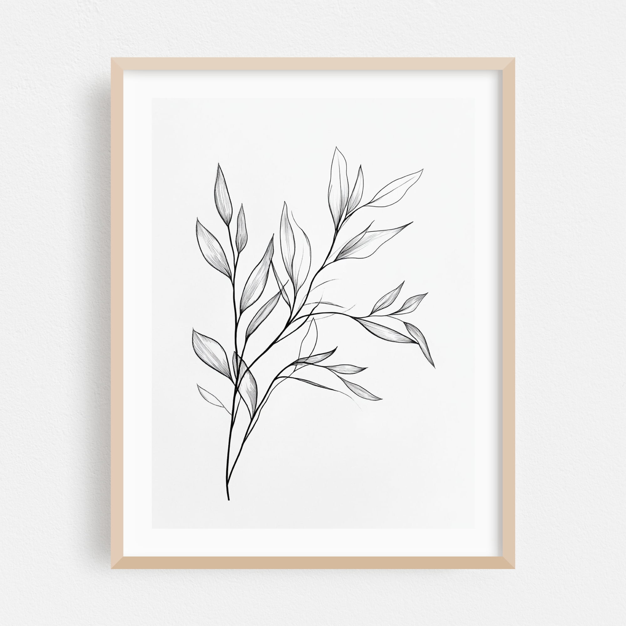 Minimalist Flower Line Drawing - Line Drawing Line Art Botanical ...