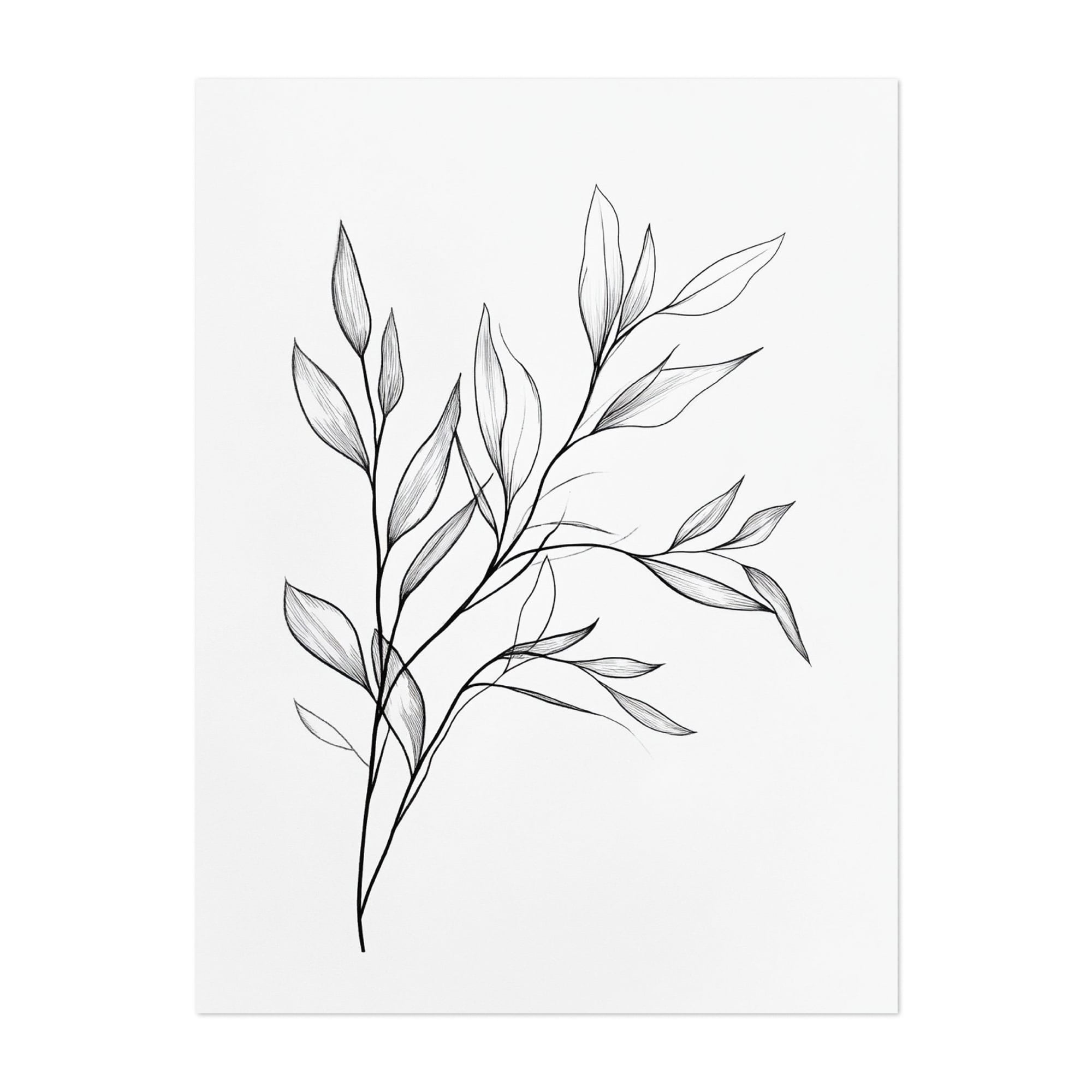 Minimalist Flower Line Drawing - Line Drawing Line Art Botanical ...