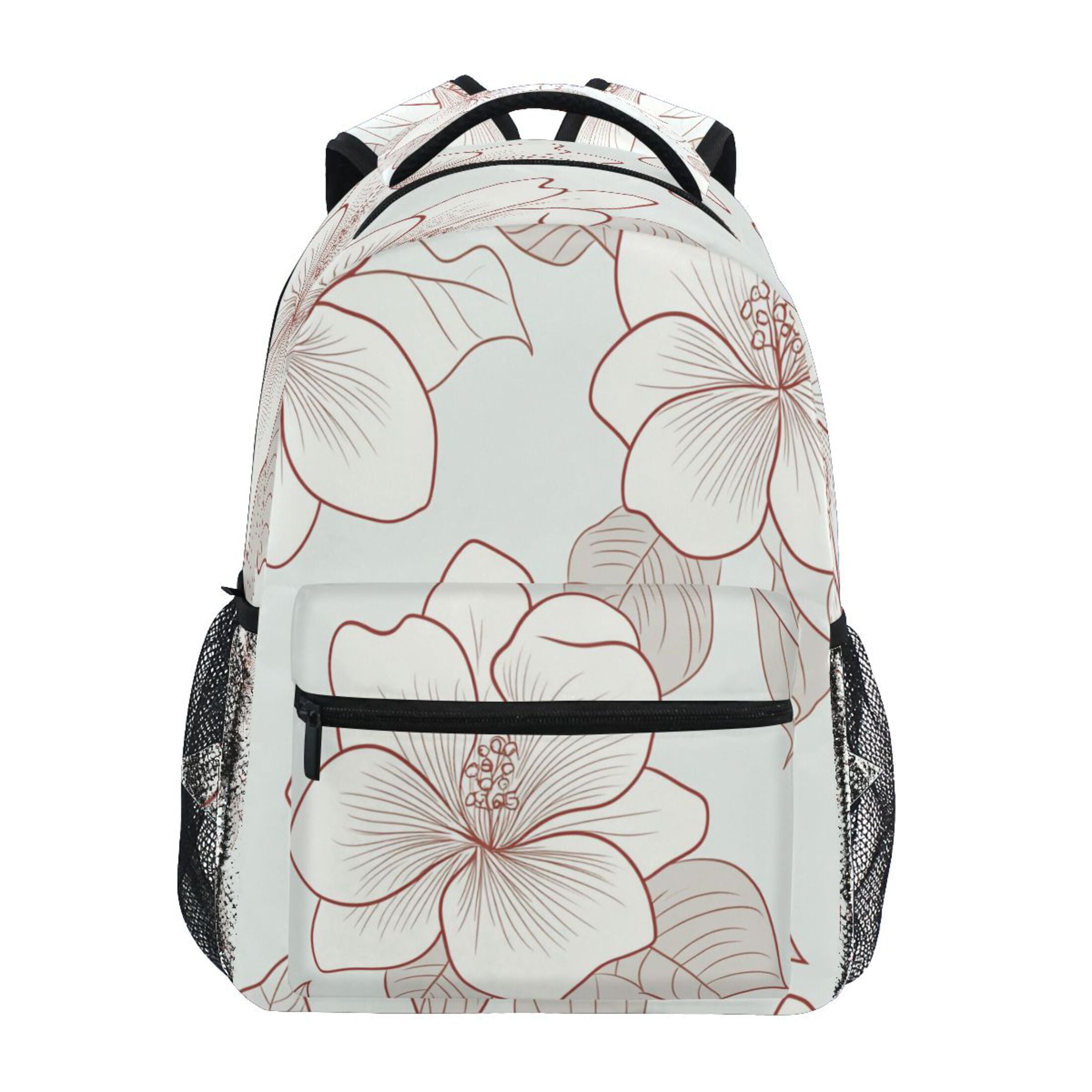 Minimalist Flowers Stylish Large Backpack 15L Self-Standing Durable ...
