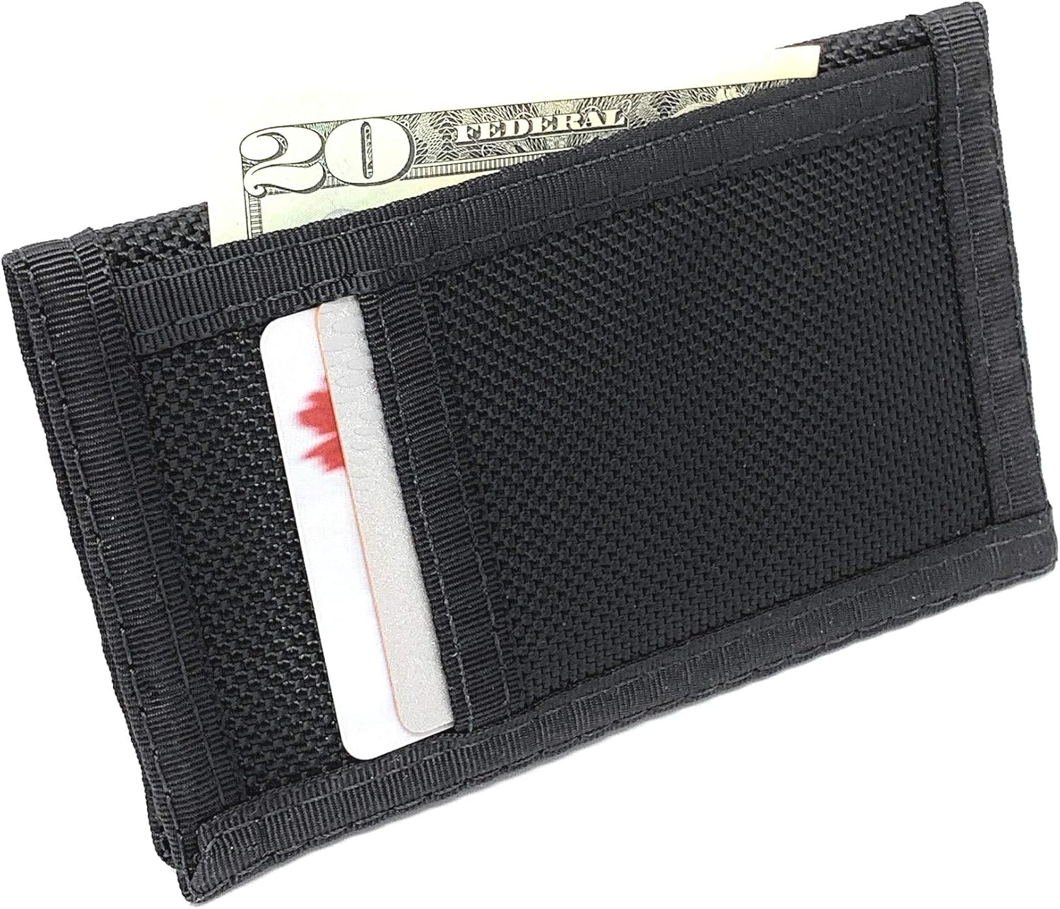 Minimalist Front Credit Card Pocket Slim Wallet/Inside Keyring Lanyard ...