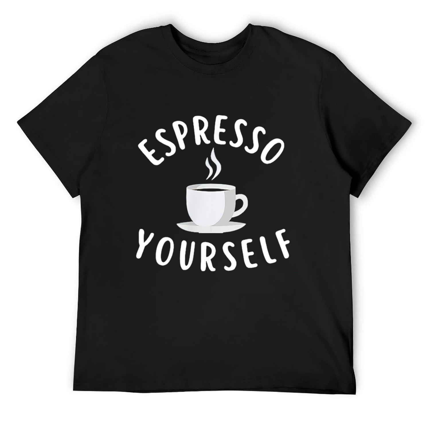 Minimalist Funny Coffee Art Espresso Yourself Coffee Lover T-Shirt ...