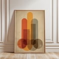 Minimalist Geometric Mid Century Modern Shapes Abstract Earth Tone ...