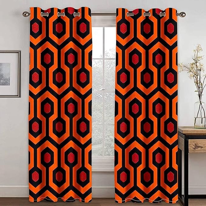 Minimalist Geometry Blackout Curtains, The Shining Carpet 3D Printed ...