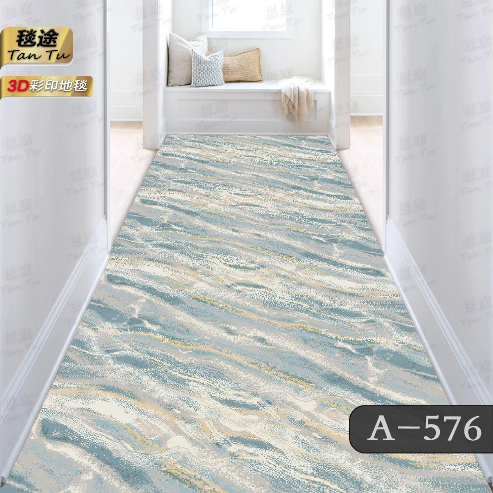 Minimalist Geometry Long Corridor Carpet Banquet Hall Stairs Passageway ...