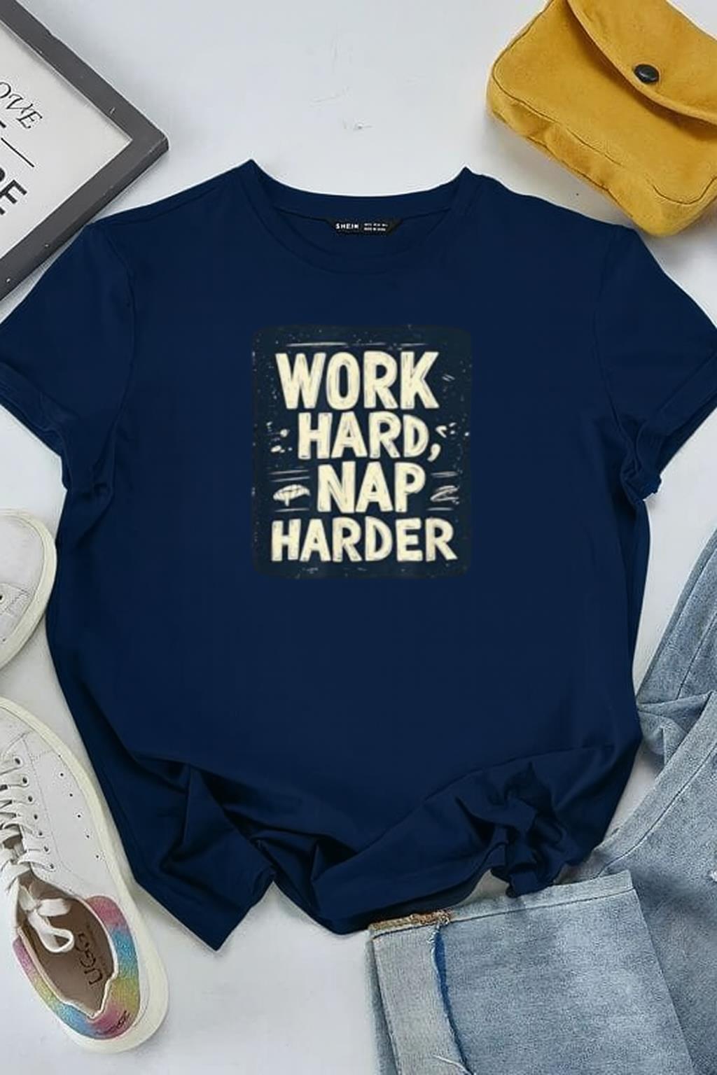 Minimalist Graphic Work Hard Nap Harder Art Unisex T-Shirt, for men ...